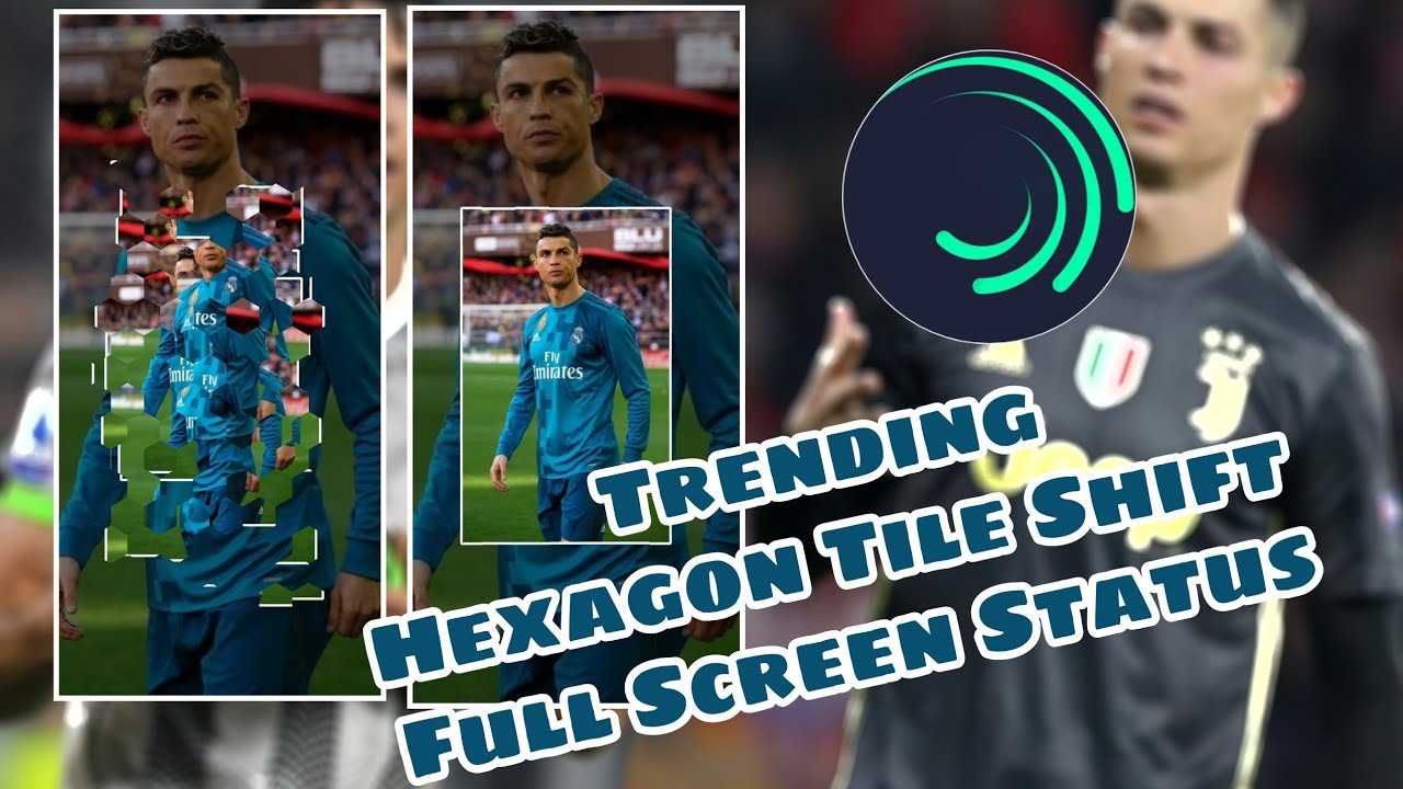 How To Make Hexagon Tile Shift Full Screen Status Alight Motion || Alight Motion Malayalam ...