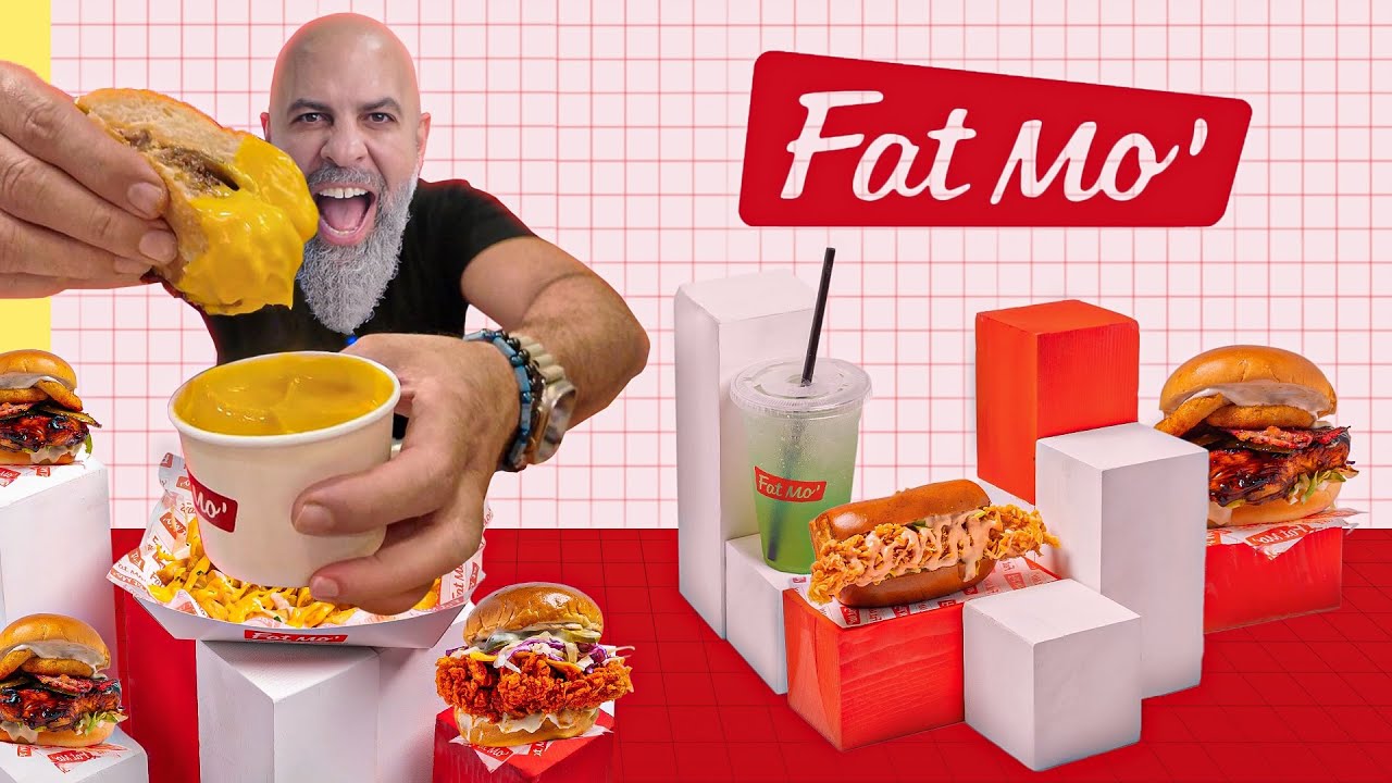Fat mo Abu Dhabi مطعم برجر بالتشدر - YouTube