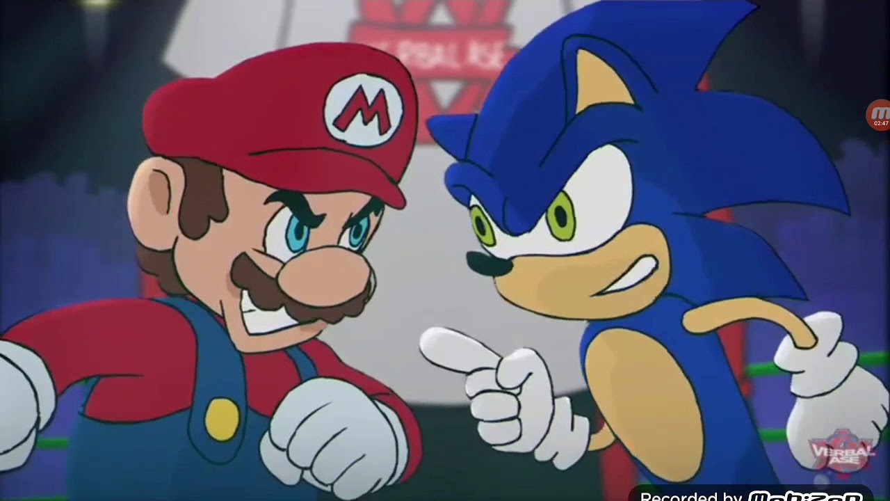 Reaction time Mario vs sonic cartoon beet box battle vote now - YouTube