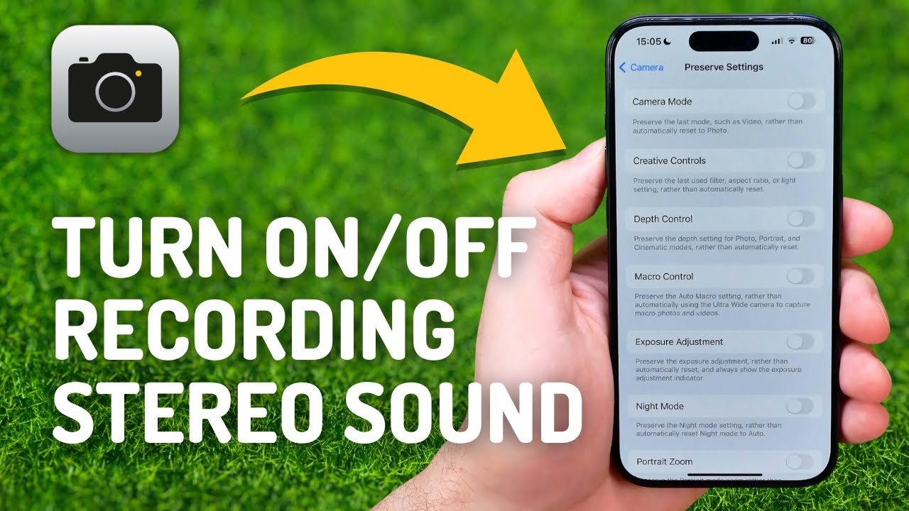 How to Turn On or Off Recording Stereo Sound on iPhone 15 Pro Camera ...