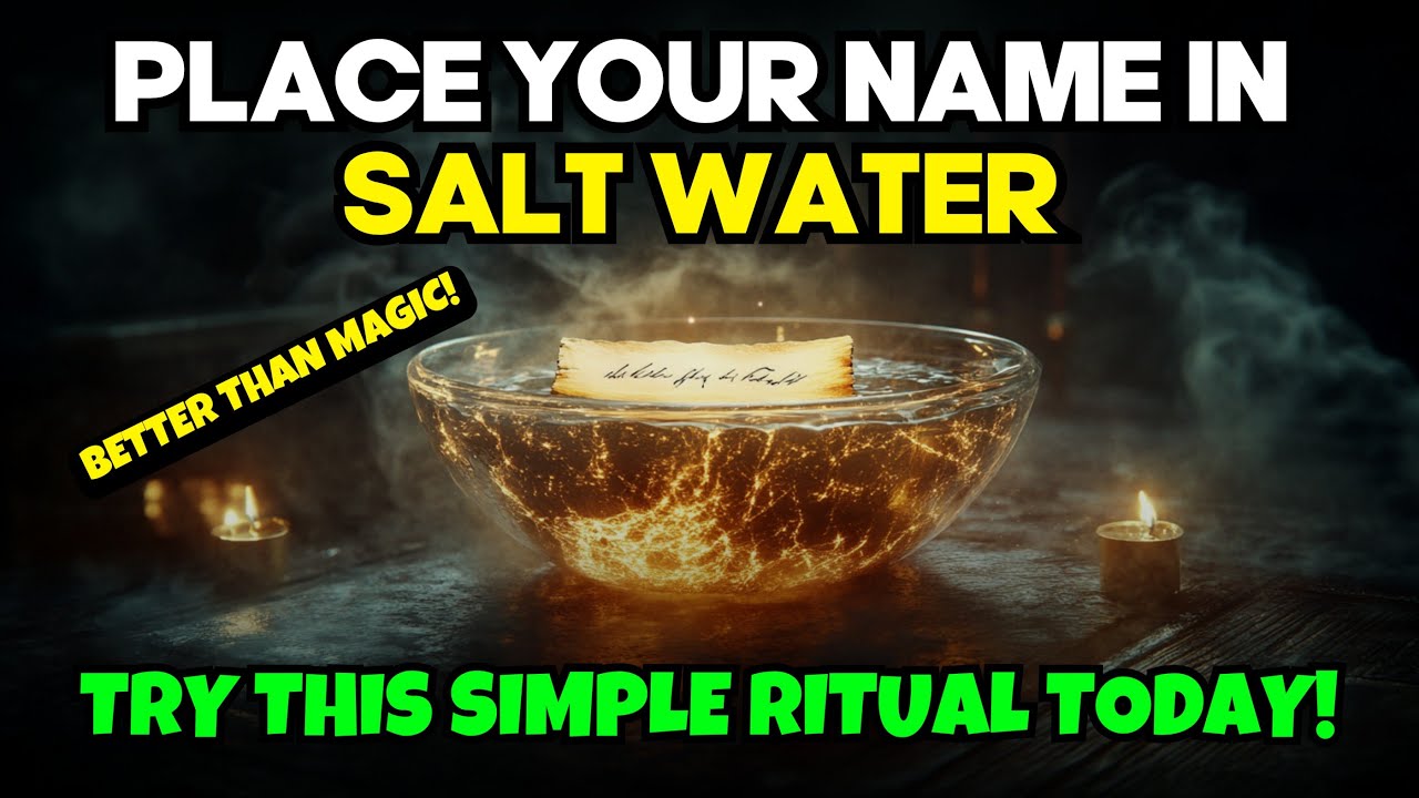 Salt Water Ritual on April 18th 2025: Put Your Name in Salt Water ...