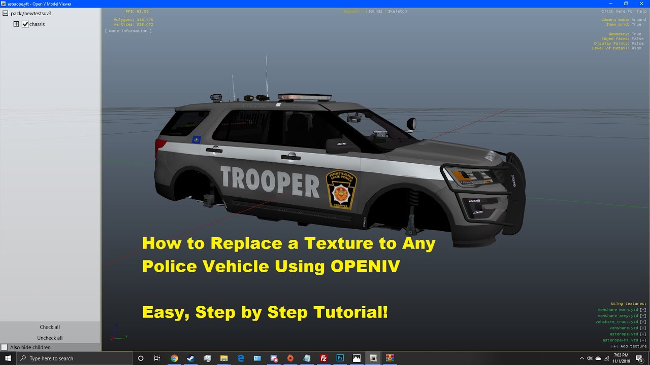 GTA V | LSPDFR | Tutorial | How to Install New Textures to Any Police ...