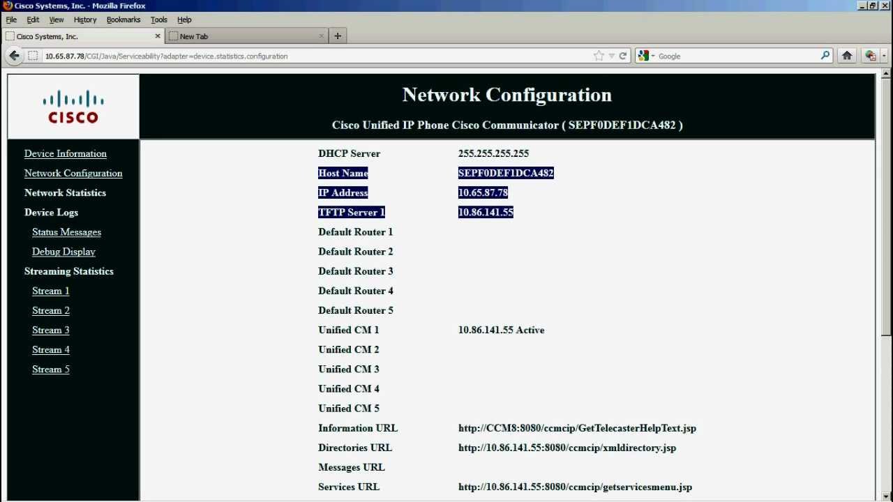 Cisco IP Communicator Web Server - Ton of Information Revealed - YouTube