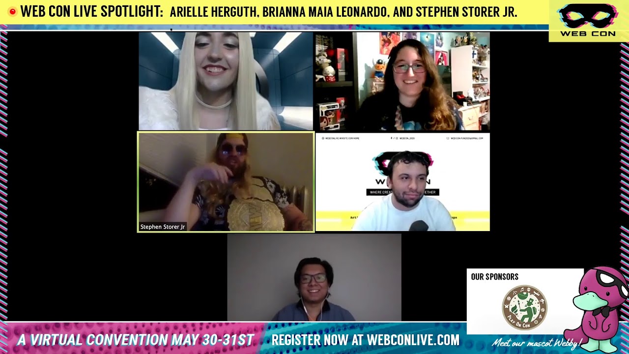 Web Con 2020 Live Spotlight! The Con Chair Special! - YouTube