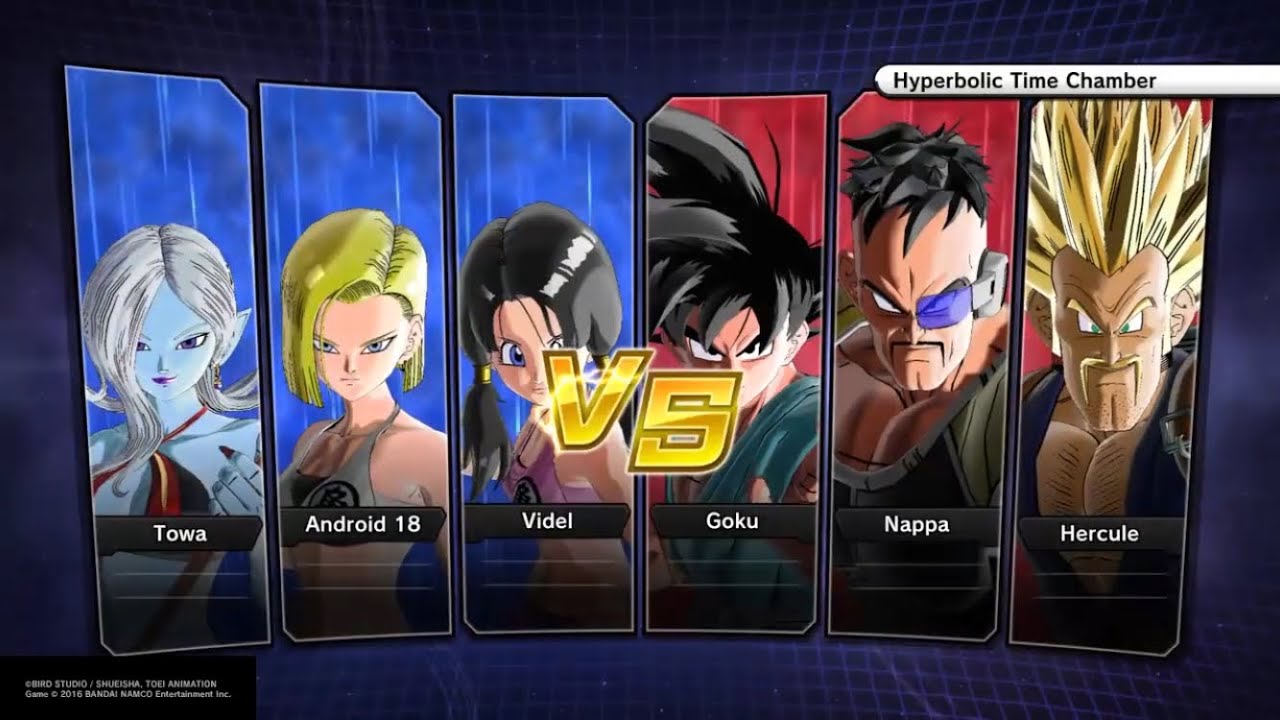 DBXV2: Videl, Android 18 & Towa (Bikini) vs Goku (End of Z), Hercule ...