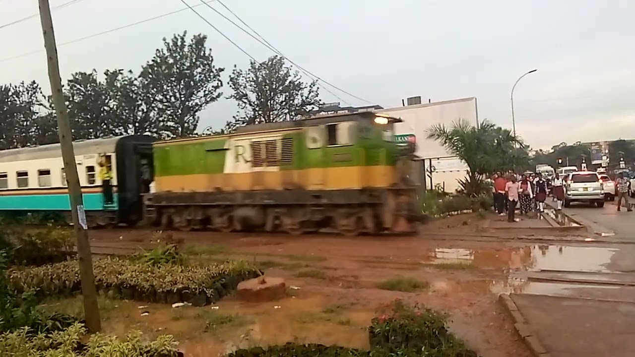 a train moving with passengers inside - YouTube