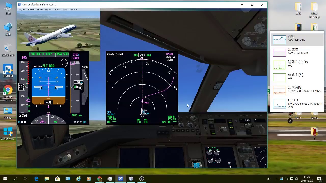 FSX RCTP-VHHH 77W China Airlines Starup&Takeoff - YouTube