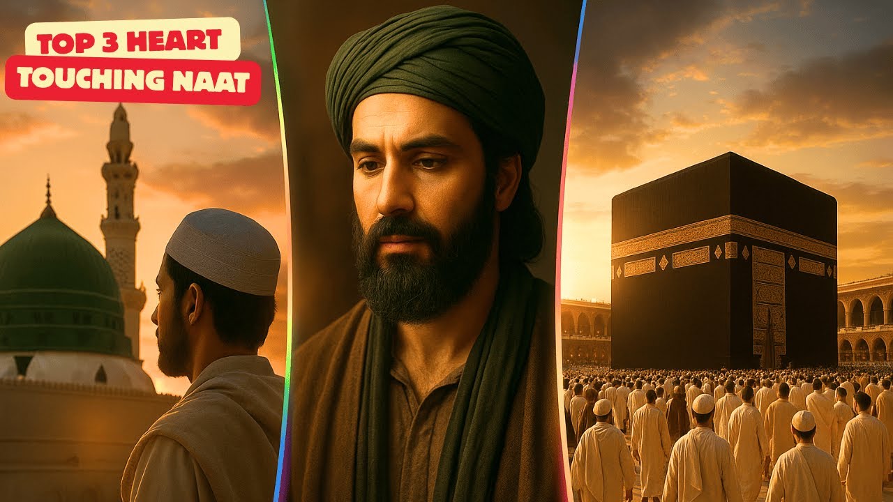 Top 3 Heart Touching Naats | Relaxing Naat Sharif Collection | Naat ...
