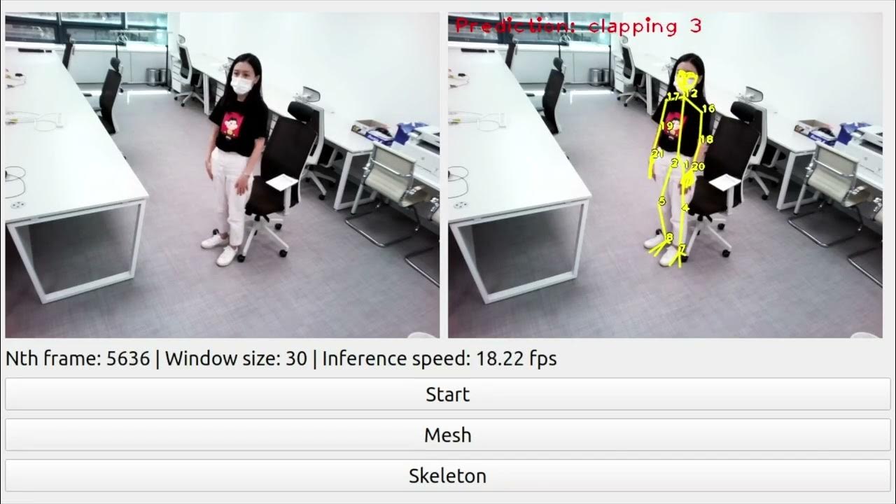 Realtime Pose estimation and Action Recognition DEMO - YouTube