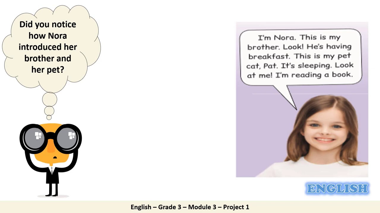 Grade 3 English Module 3 Project 1 - YouTube