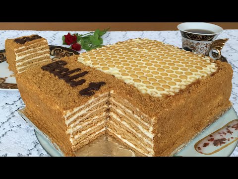 🧿Yuxa Yaymadan, Pambıq kimi Yumşaq BALLI TORTun hazırlanması. Asan BALLI TORT resepti. ТОРТ МЕДОВИК