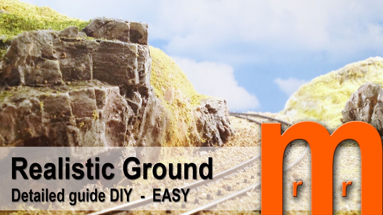 Model realistic ground covering EASY - Detailed guide DIY - YouTube