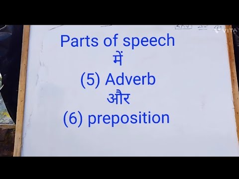 Adverb and Preposition (parts of speech) - YouTube