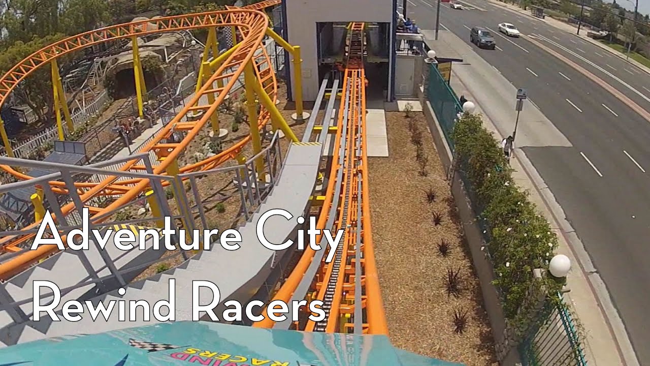 Roller Coasters- Family Shuttle, Rewind Racers at Adventure City (2015 ...