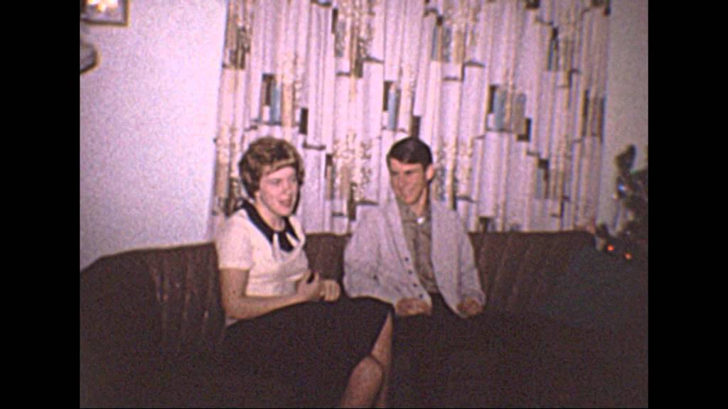 Xmas 1965 - Betty by the Tree with Linda, David, and Paulette Bailey ...
