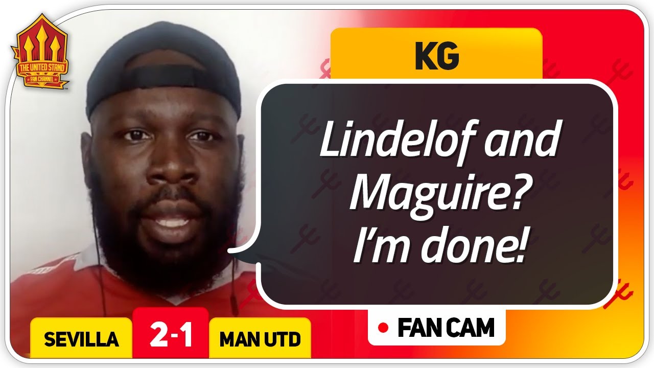 KG! WHAT"S HAPPENED TO RASHFORD? Manchester United 1-2 Sevilla Fan Cam ...