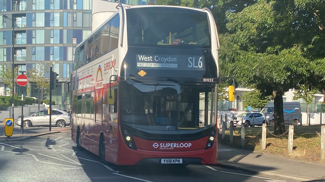 ADL Enviro400MMC Go Ahead London EH222 YX18 KPN Route SL6 West Croydon ...