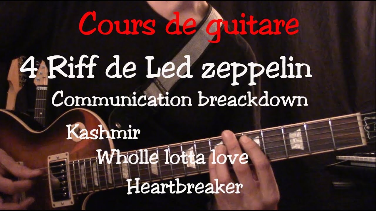 Cours de guitare - 4 riffs - Led Zeppelin - YouTube