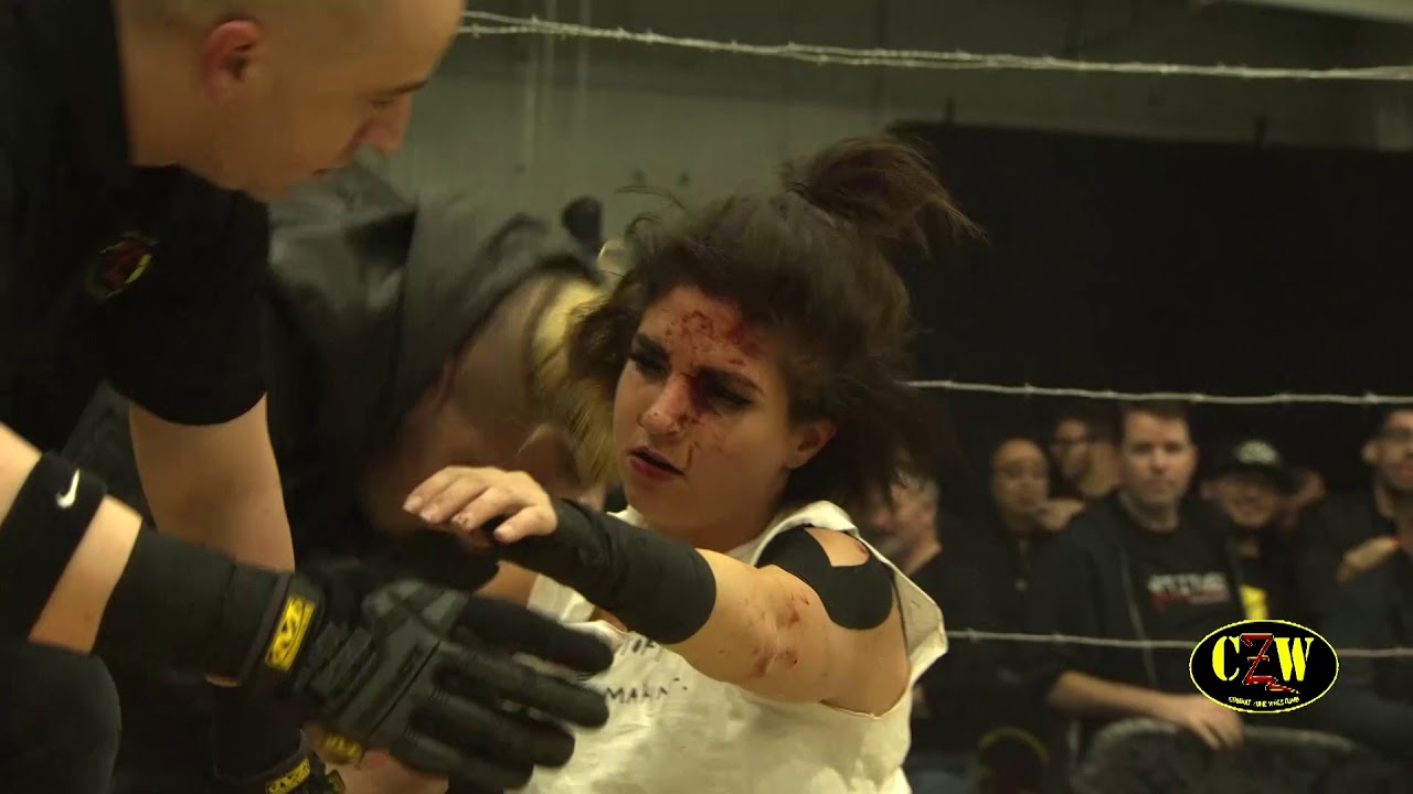 CZW - Kasey Catal Makes HERstory against Jimmy Lloyd in a DeathMatch ...