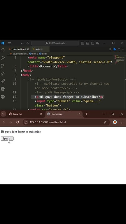 How build a text to speech app using #javascript #codes #cod #short #python #programminglanguage ...