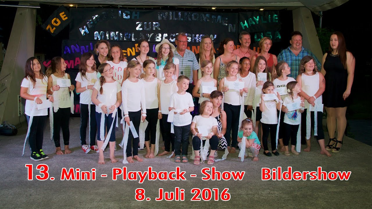 13. Mini Playback Show Bildershow - YouTube