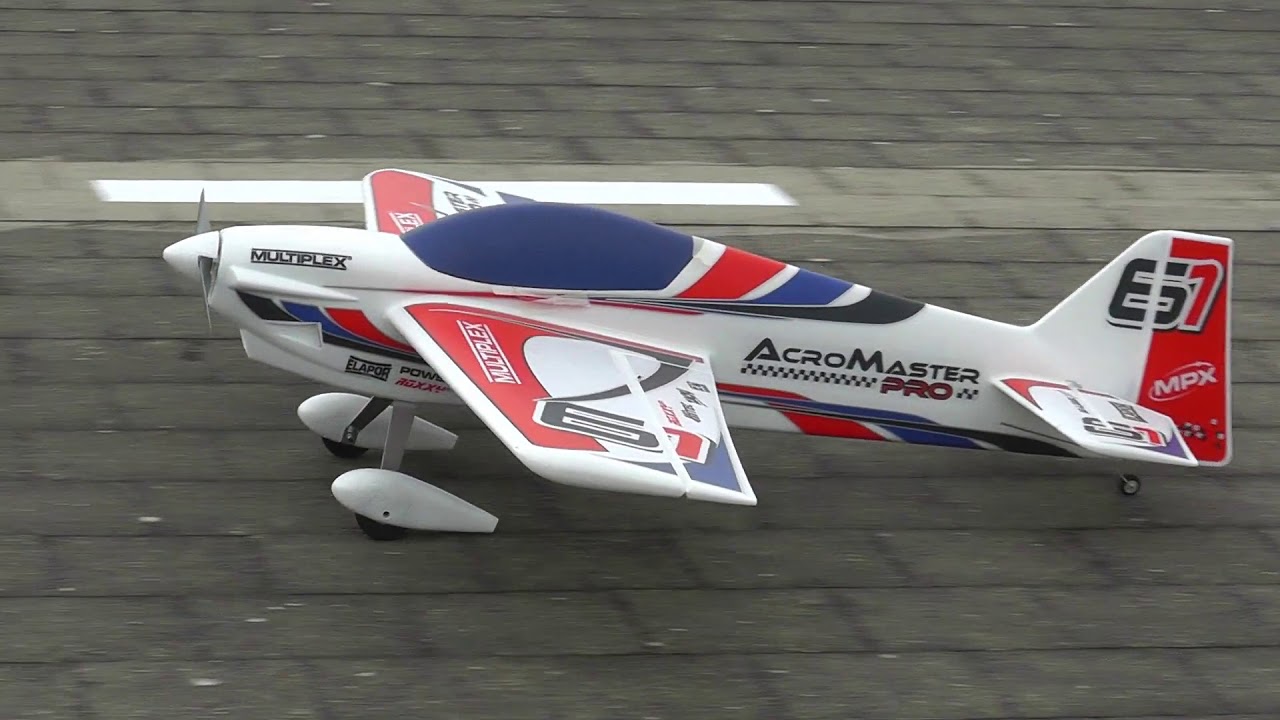 Multiplex Acromaster Pro - maiden flight - YouTube