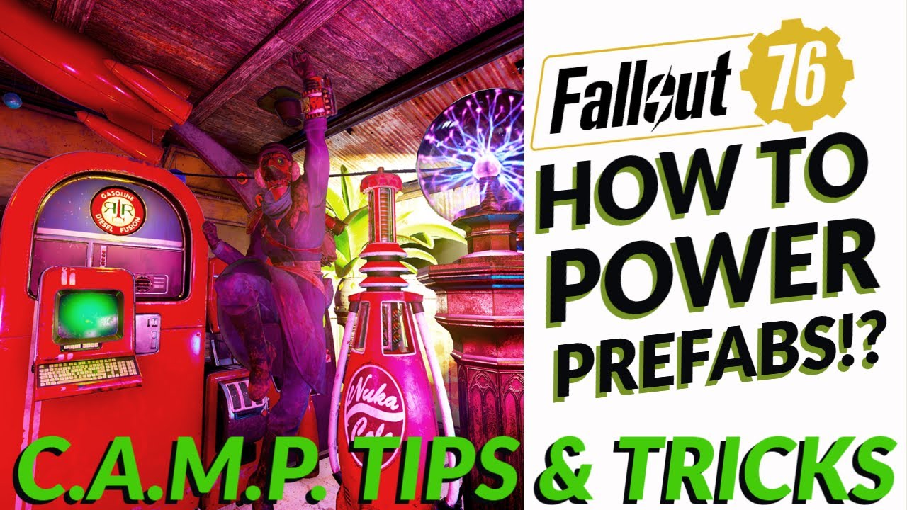 HOW TO: Run Power in PreFabs C.A.M.P. Fallout 76 - YouTube
