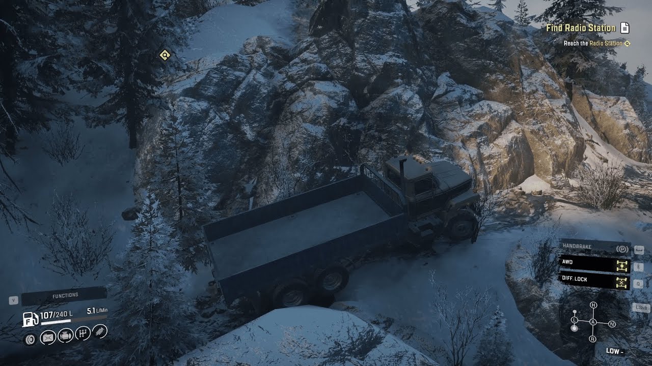 SnowRunner Find Radio Station mission and Recovery of Service Trailer ...