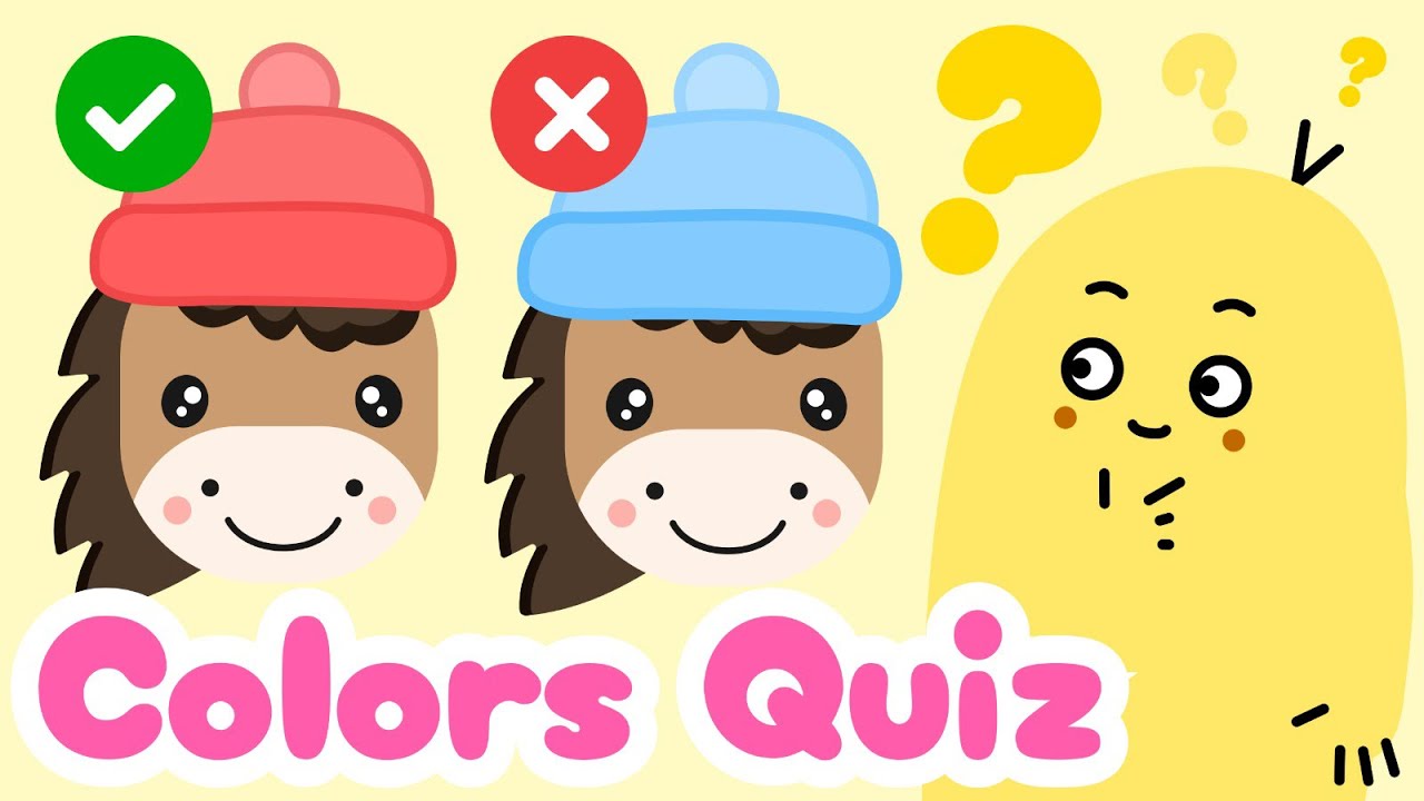 Colors Quiz for Toddlers! Animals with Accessories! - YouTube
