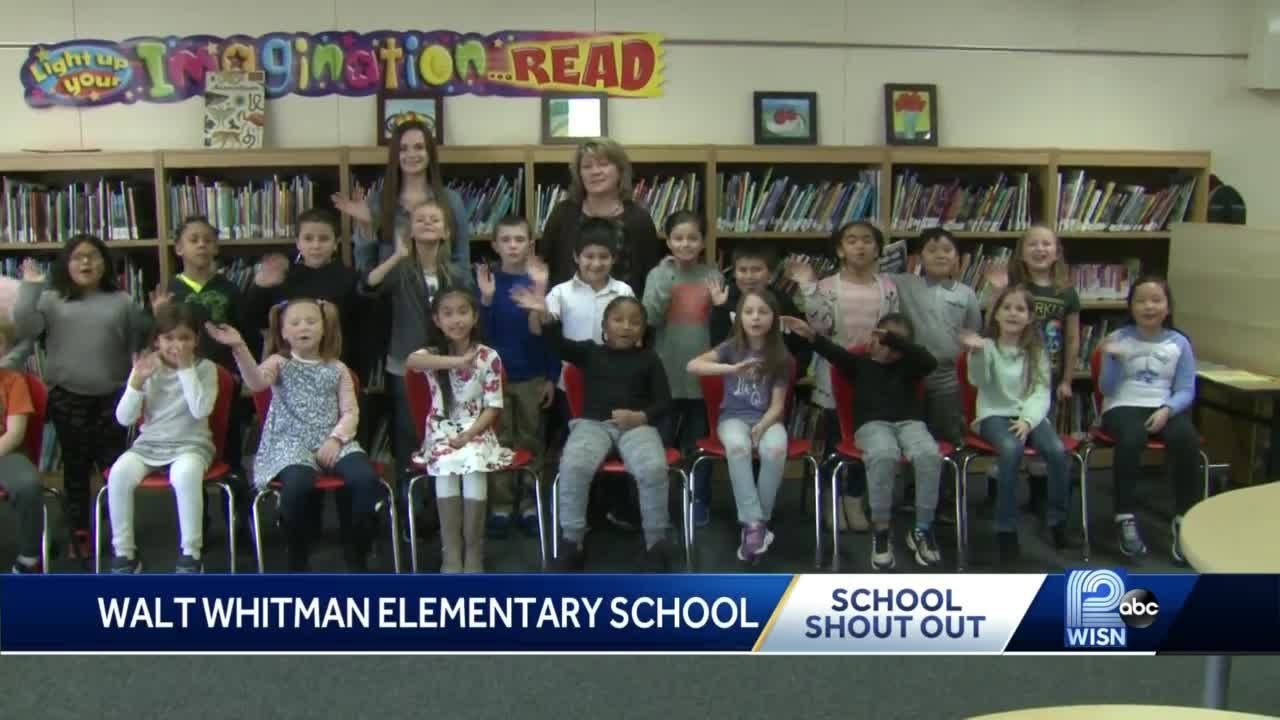 1/23 School Shout Out: Walt Whitman Elementary School - YouTube
