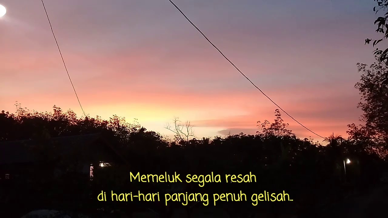 Senja di tempat KKN Senja Desa Sumber Baru Kecamatan Angsana - YouTube
