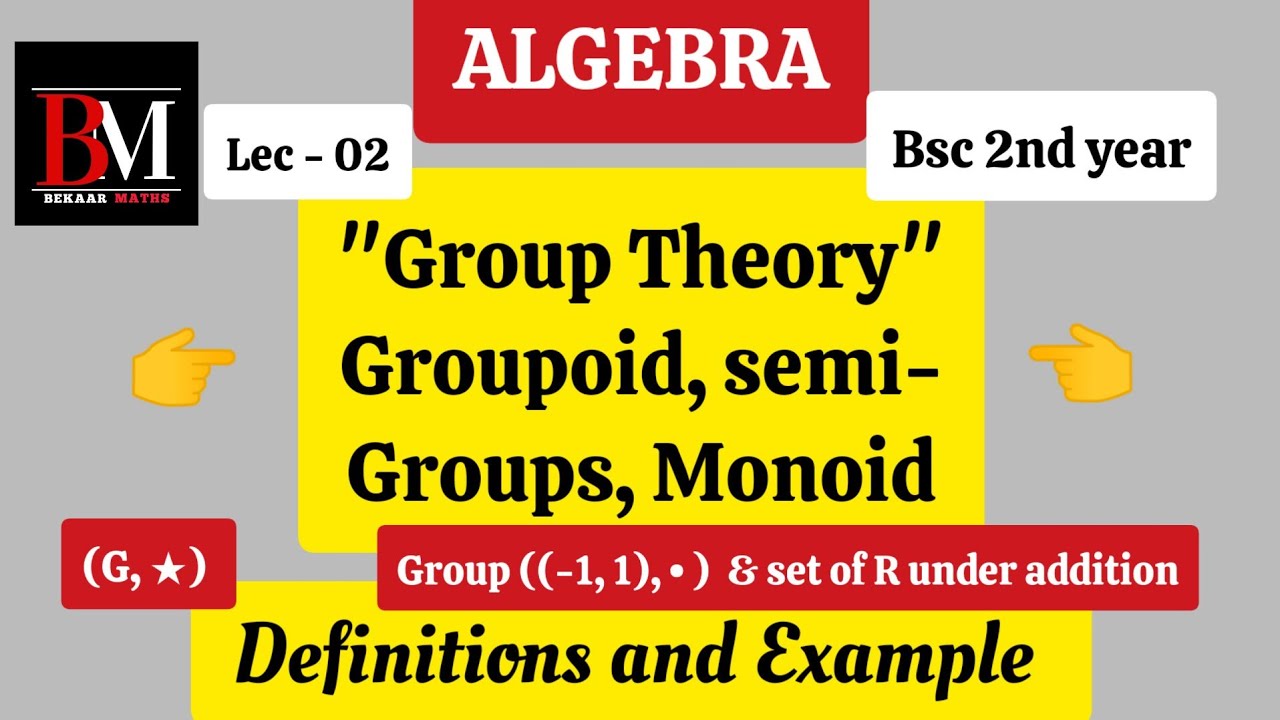 Groups Theory lec. 2 | Group ((-1, 1), • ) and Group of R under ...