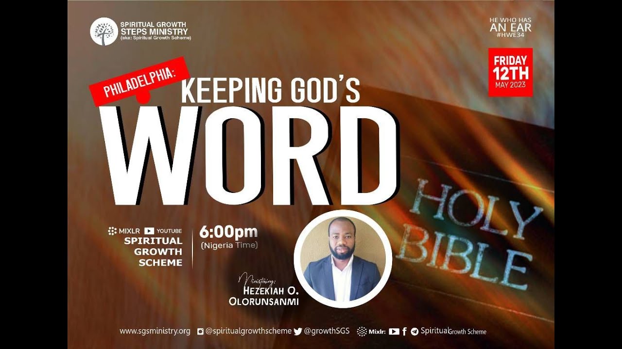 PHILADELPHIA - KEEPING GOD'S WORD - HEZEKAIAH O. OLORUNSANMI - YouTube