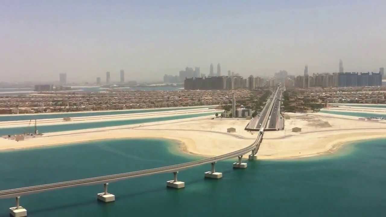 DUBAI BRIDGE SUITE VIEW FROM ATLANTIS THE PALM - YouTube