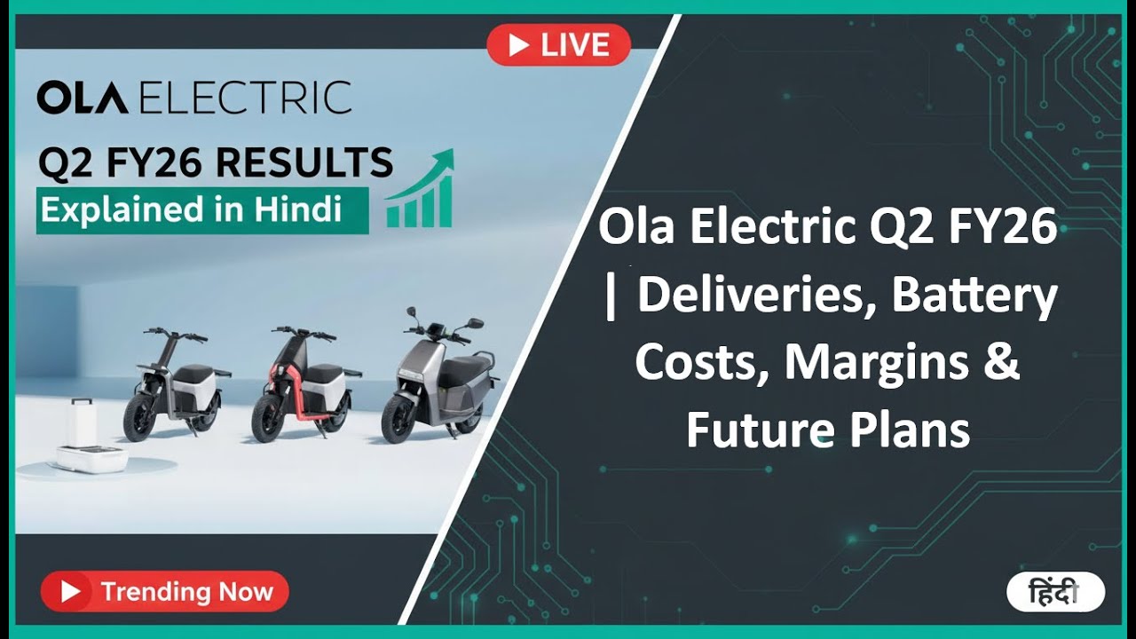 Ola Electric Q2 FY26 Concall | EV Sales, Margins & Future Roadmap का ...