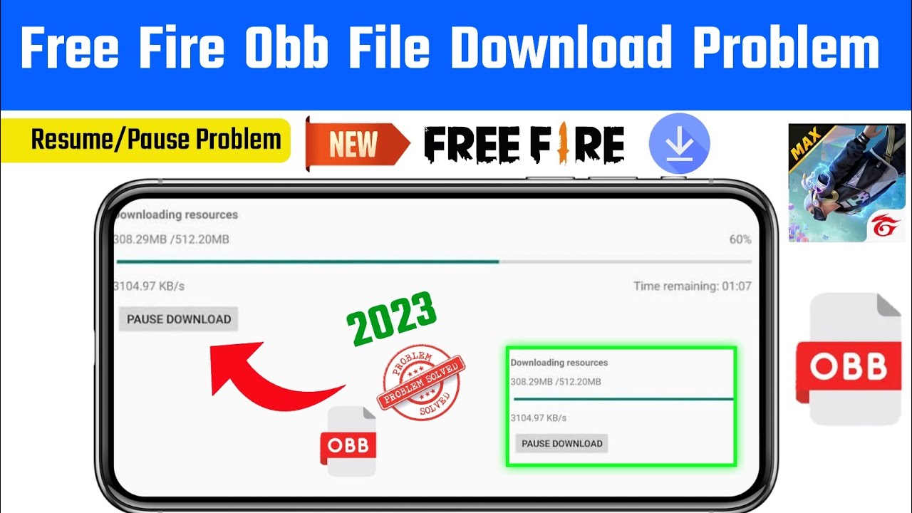 Free Fire Max Obb File Download Problem || Free Fire Max Obb File ...