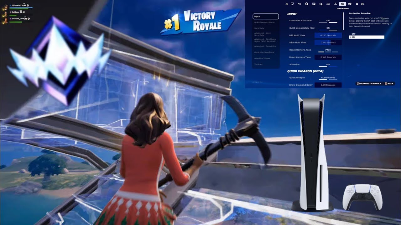 PS5 Fortnite Chapter 5 Ranked Gameplay + Best Controller Settings ...