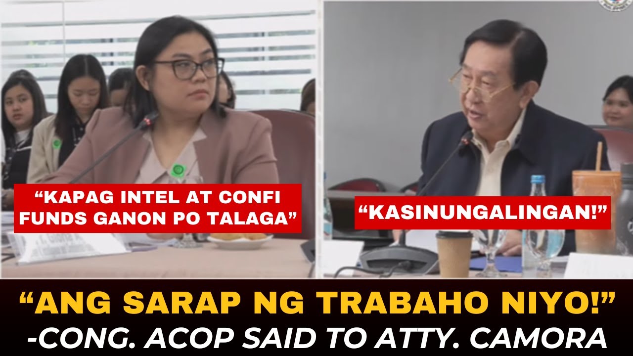 Cong. Acop Nagalit sa mga Sagot ng COA Representative na si Atty ...