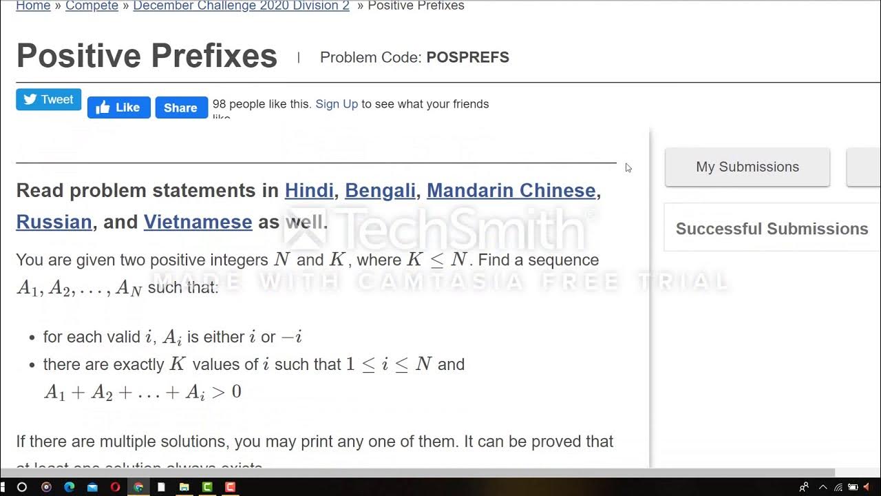 POSITIVE PREFIXES CODECHEF DECEMBER LONG CHALLENGE||C++||FULL SOLUTION ...
