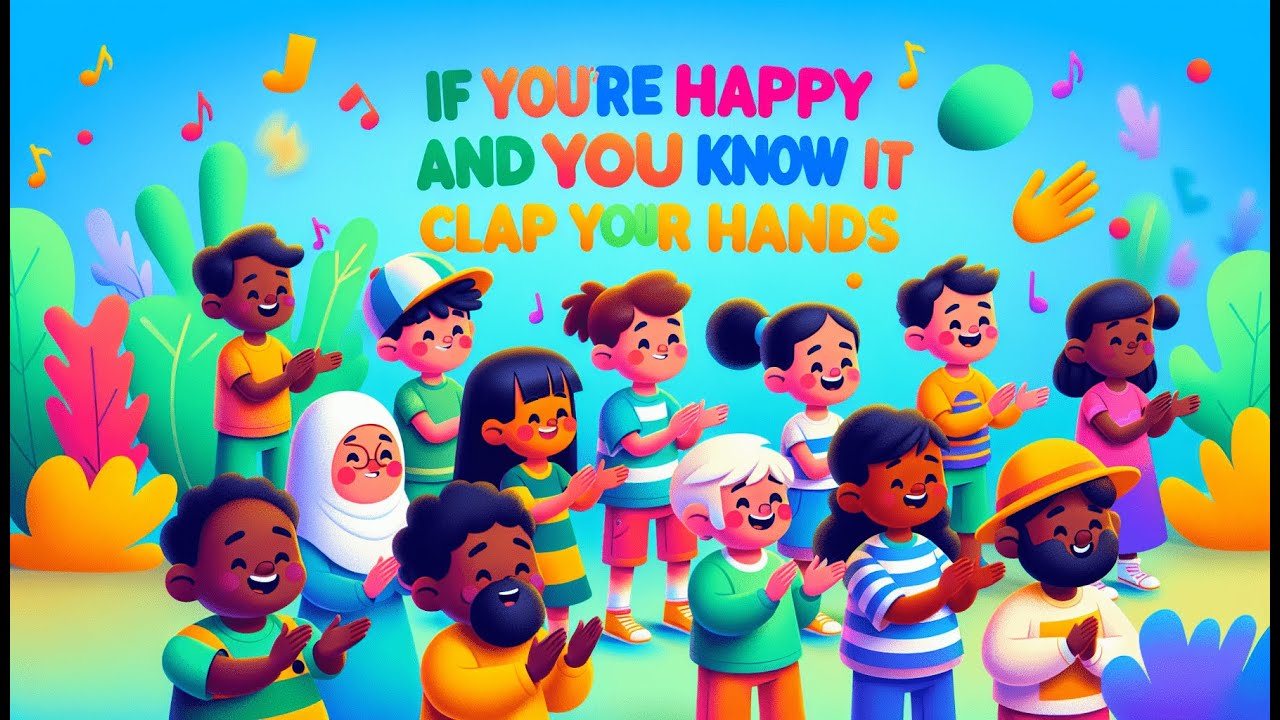 If You Happy and You Know It Clap Your Hands Song with Lyrics - YouTube