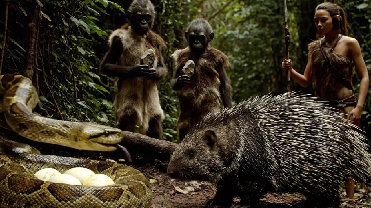 Wilderness Python Defends Its Eggs Epic Showdown in the Prehistoric Savanna - YouTube