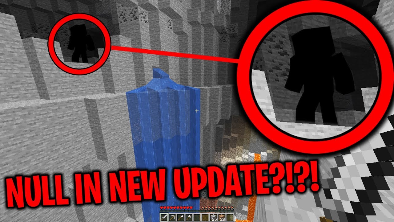 NULL has returned to the New Minecraft Update.... (Scary Minecraft NULL ...