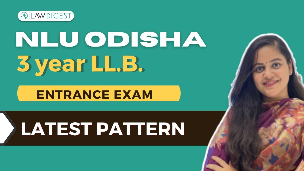 NLU Odisha 3 year LLB | NLUO LLB Entrance Latest Pattern | NLUO 2024 ...