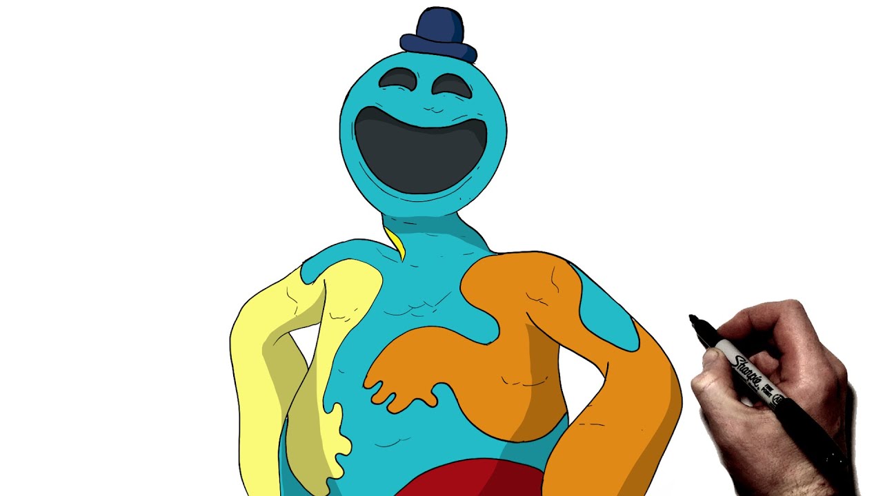 How To Draw Doey The Doughman | Step By Step | Poppy Playtime 4 - YouTube