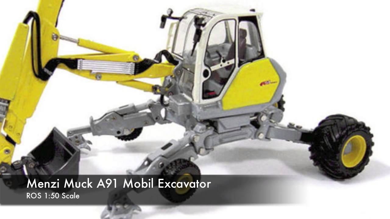 ROS Diecast Construction and Farm Equipment Models - YouTube