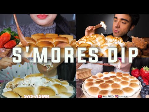 S'mores Dip ASMR MUKBANG COMPILATION