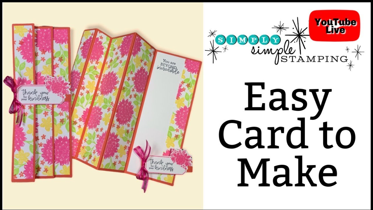 🔴 Slimline Fun Fold Card: The Simple Tutorial You Don't Want to Miss ...