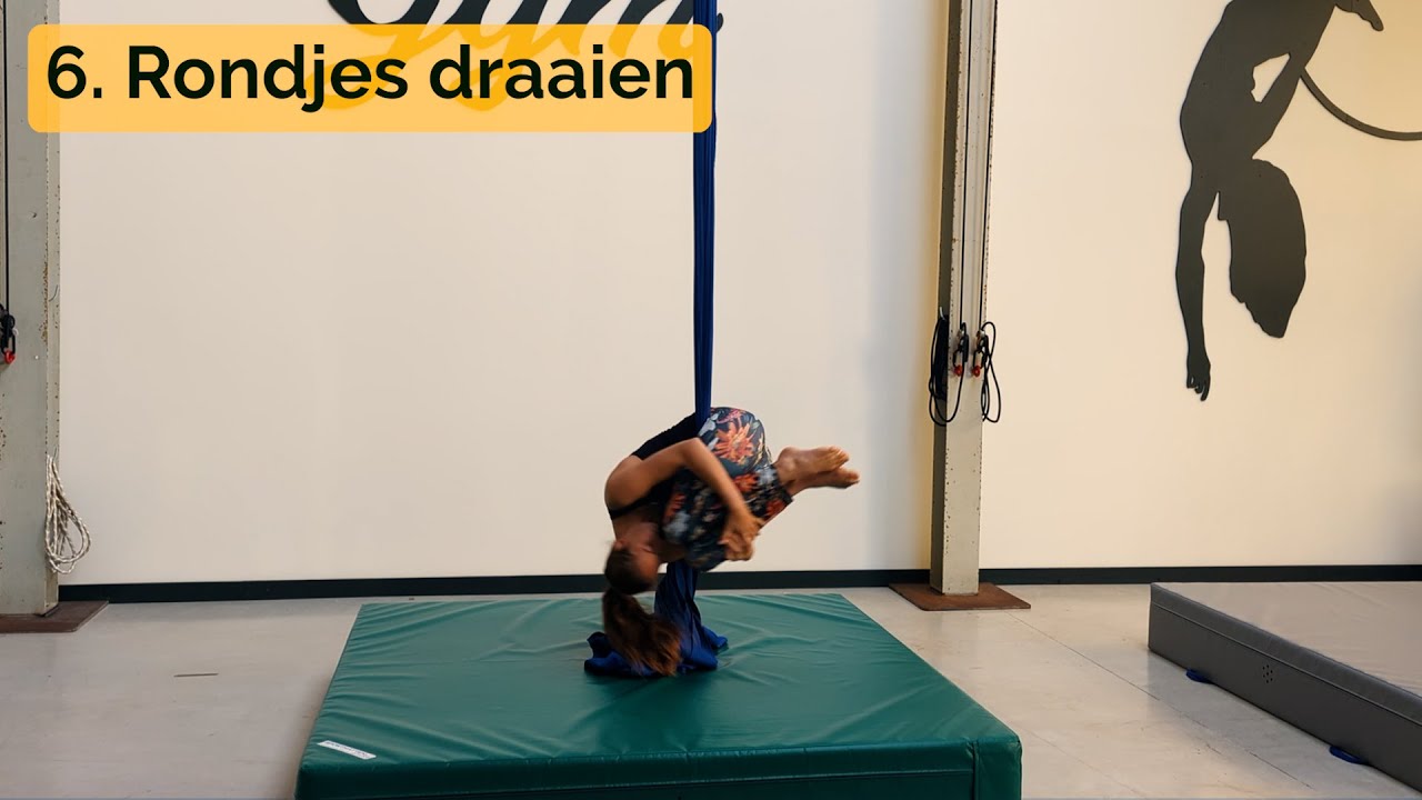 Les 6: Rondjes draaien / aerial silks beginner - YouTube