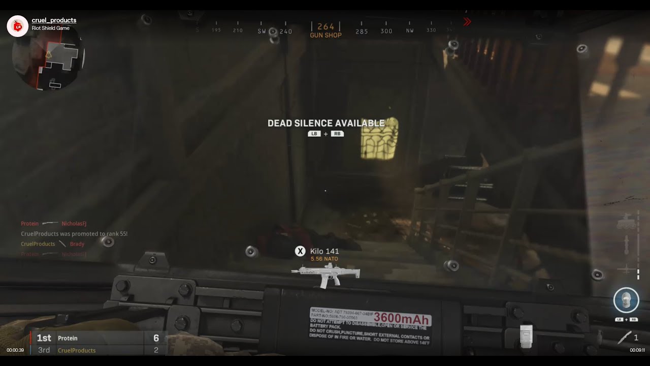 COD Modern Warfare| Using The Riot Shield With Throwing Knifes Super ...