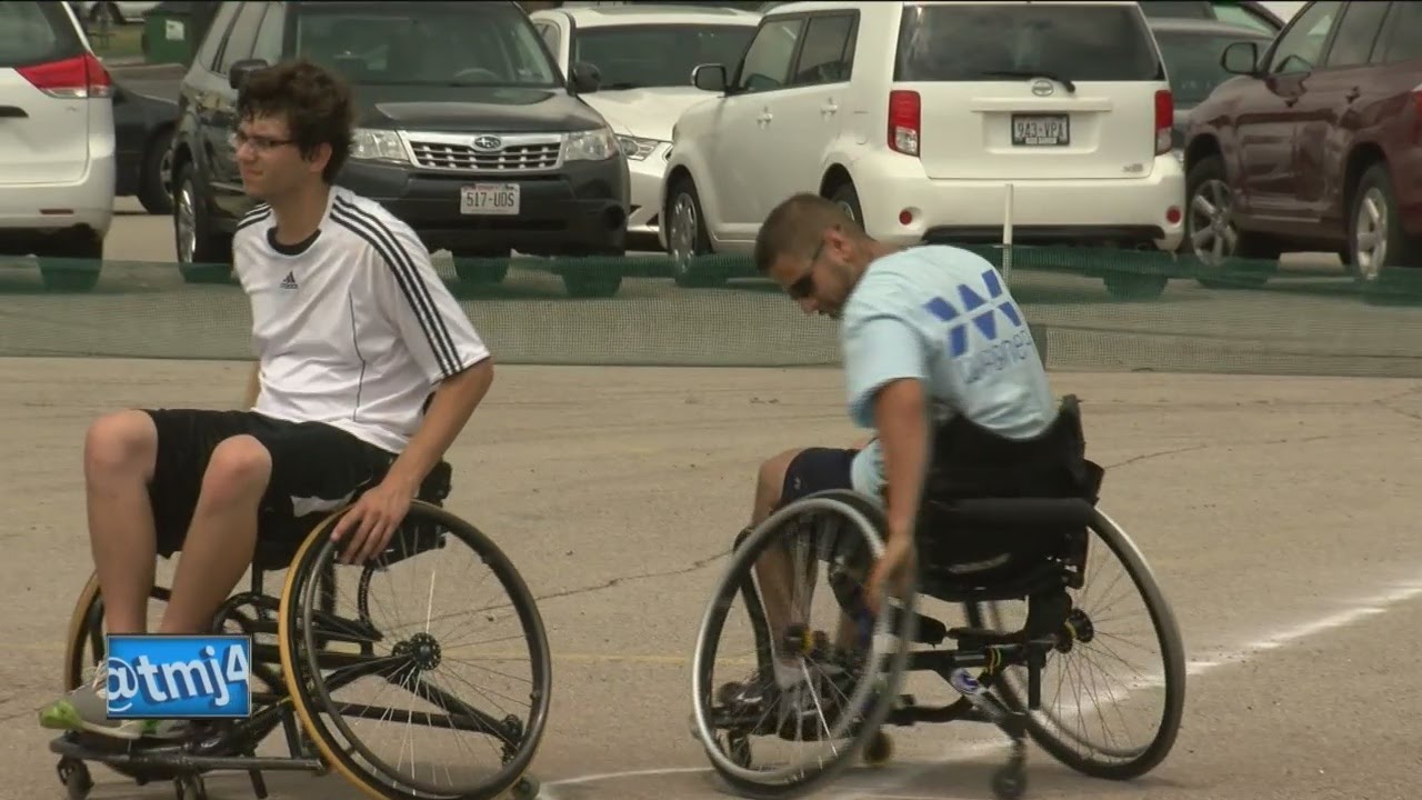 Wauwatosa hosts wheelchair baseball tournament - YouTube